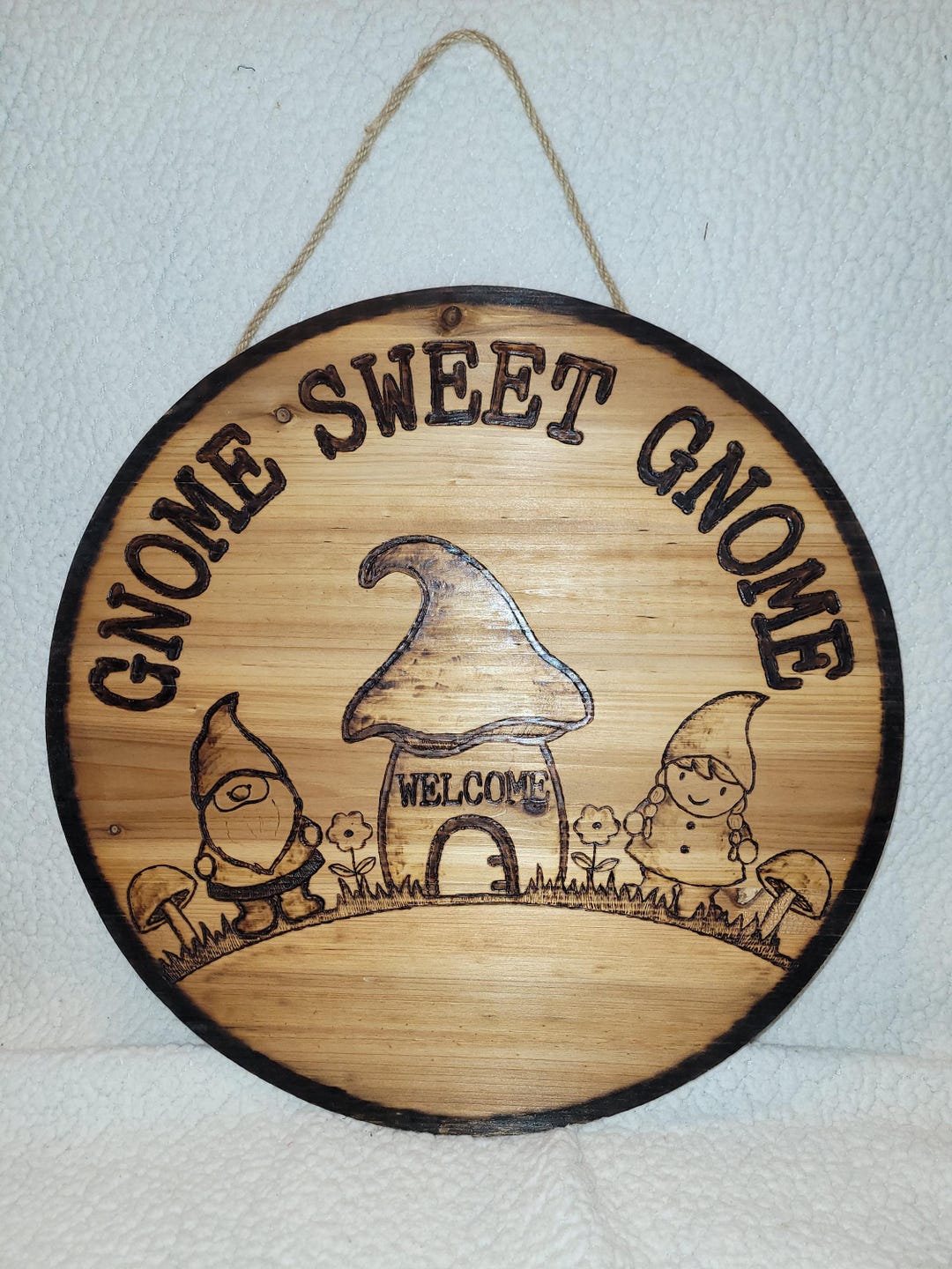 Gnome Sweet Gnome Wall Hanging - Etsy