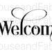 Welcome SVG File / PNG File / JPG File / Cricut, Cameo, Silhouette ...