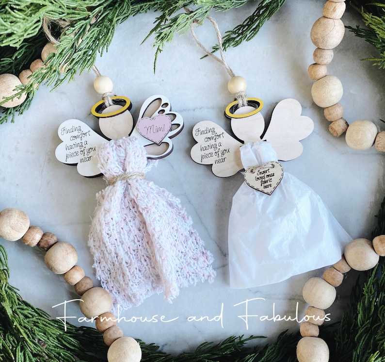 Angel Memorial Ornament SVG Remembrance Ornament Memorial - Etsy