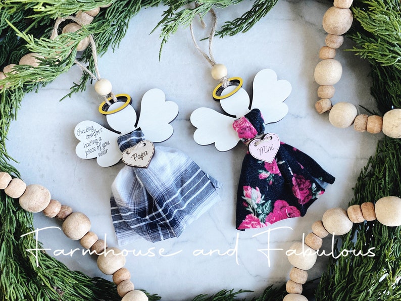 Angel Memorial Ornament SVG Remembrance Ornament Memorial - Etsy