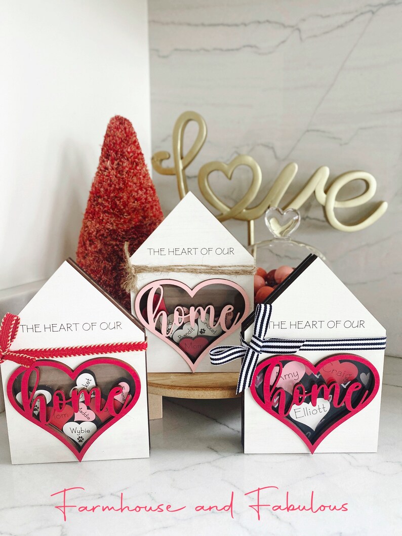 Valentines Day House Laser Cut File Valentines Tiered Tray - Etsy