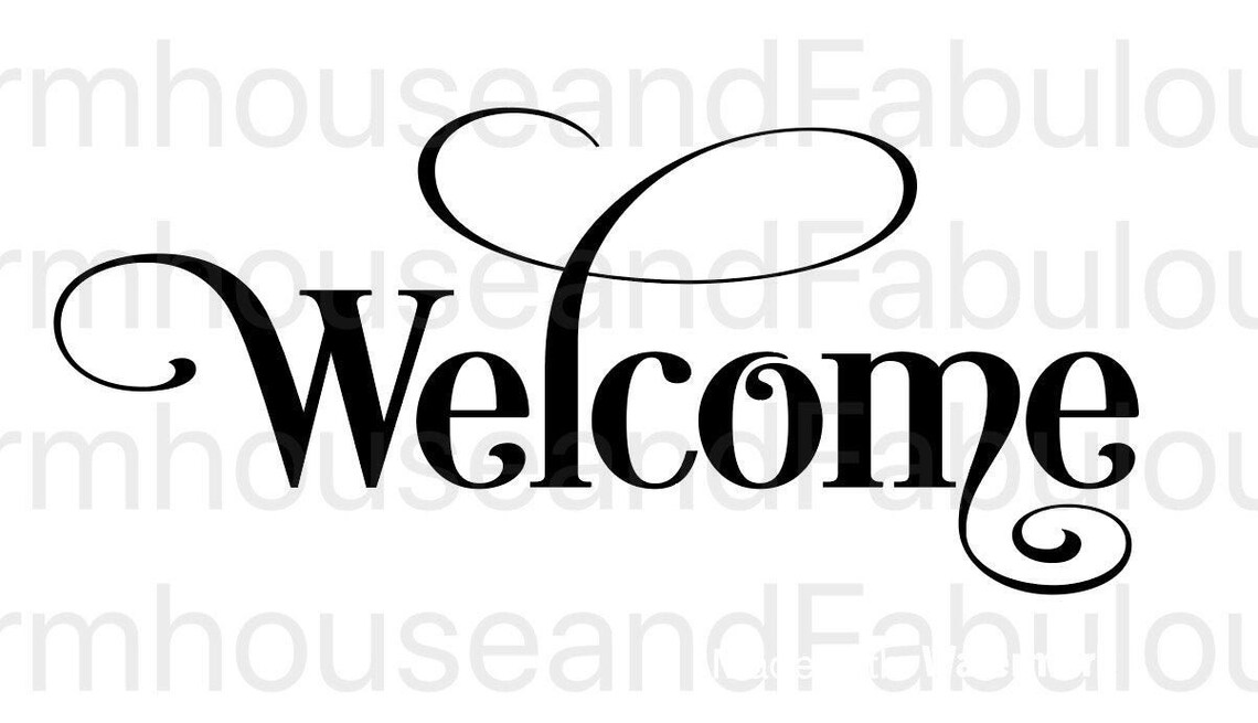 Welcome SVG File / PNG File / JPG File / Cricut, Cameo, Silhouette ...