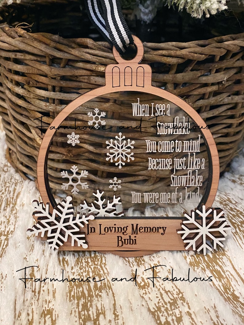 Memorial Ornament SVG Remembrance Ornament Memorial - Etsy