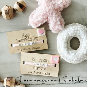 Friendship Bracelet Valentines SVG, Glowforge Laser File, Kids ...