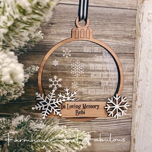 Memorial Ornament SVG, Remembrance Ornament, Memorial Christmas ...