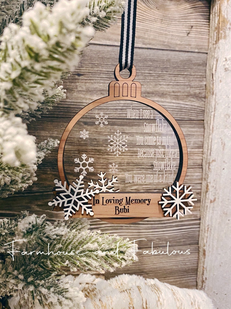 Memorial Ornament SVG Remembrance Ornament Memorial | Etsy