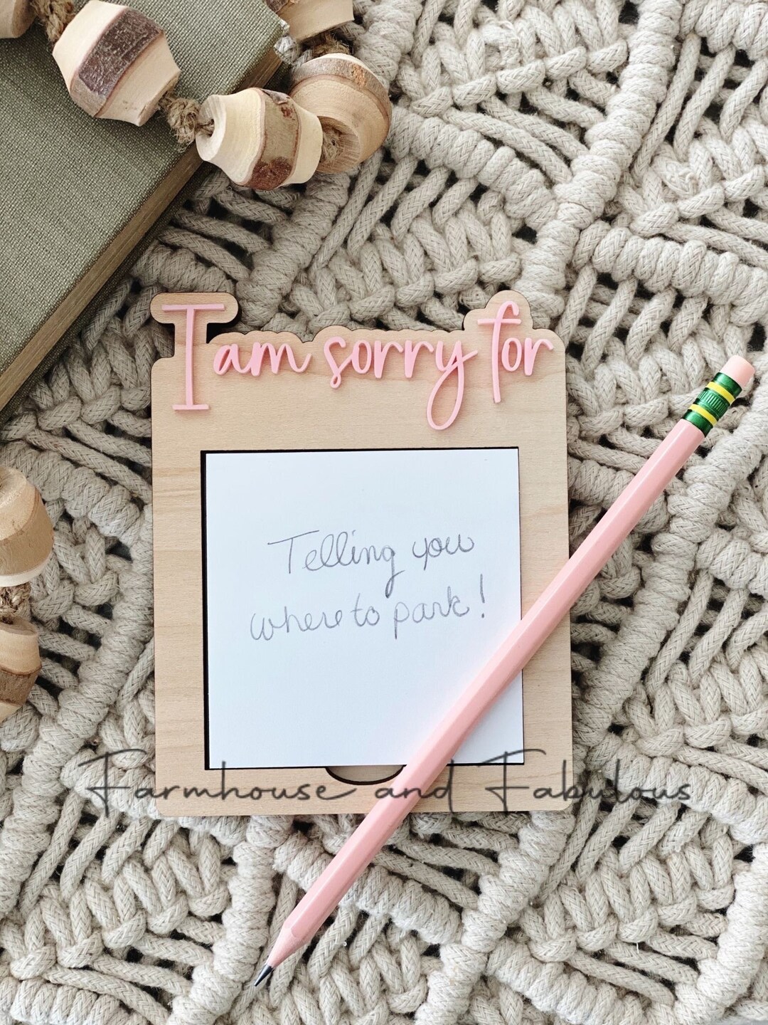 Sorry Sticky Note Holder SVG, Glowforge Laser File, Funny Valentine ...