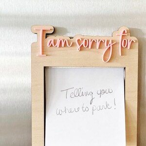 Sorry Sticky Note Holder SVG, Glowforge Laser File, Funny Valentine ...