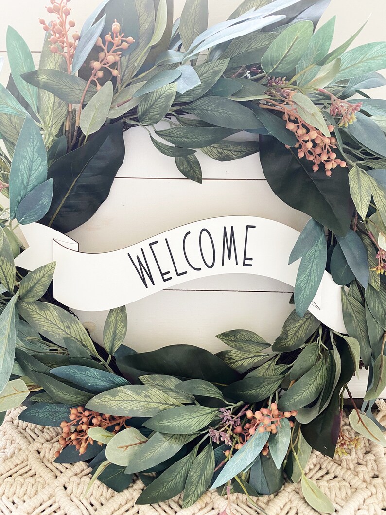 Welcome Banner Laser Cut File, SVG, PNG, JPG, Glowforge, Cricut, Cameo ...