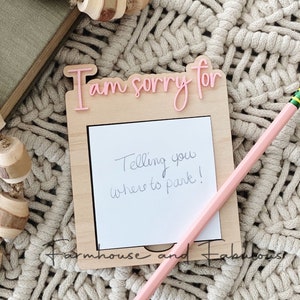 Sorry Sticky Note Holder SVG, Glowforge Laser File, Funny Valentine ...