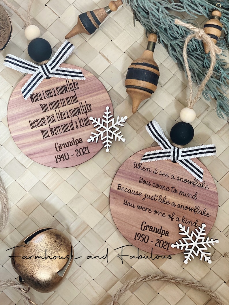 Memorial Ornament SVG Remembrance Ornament Memorial - Etsy