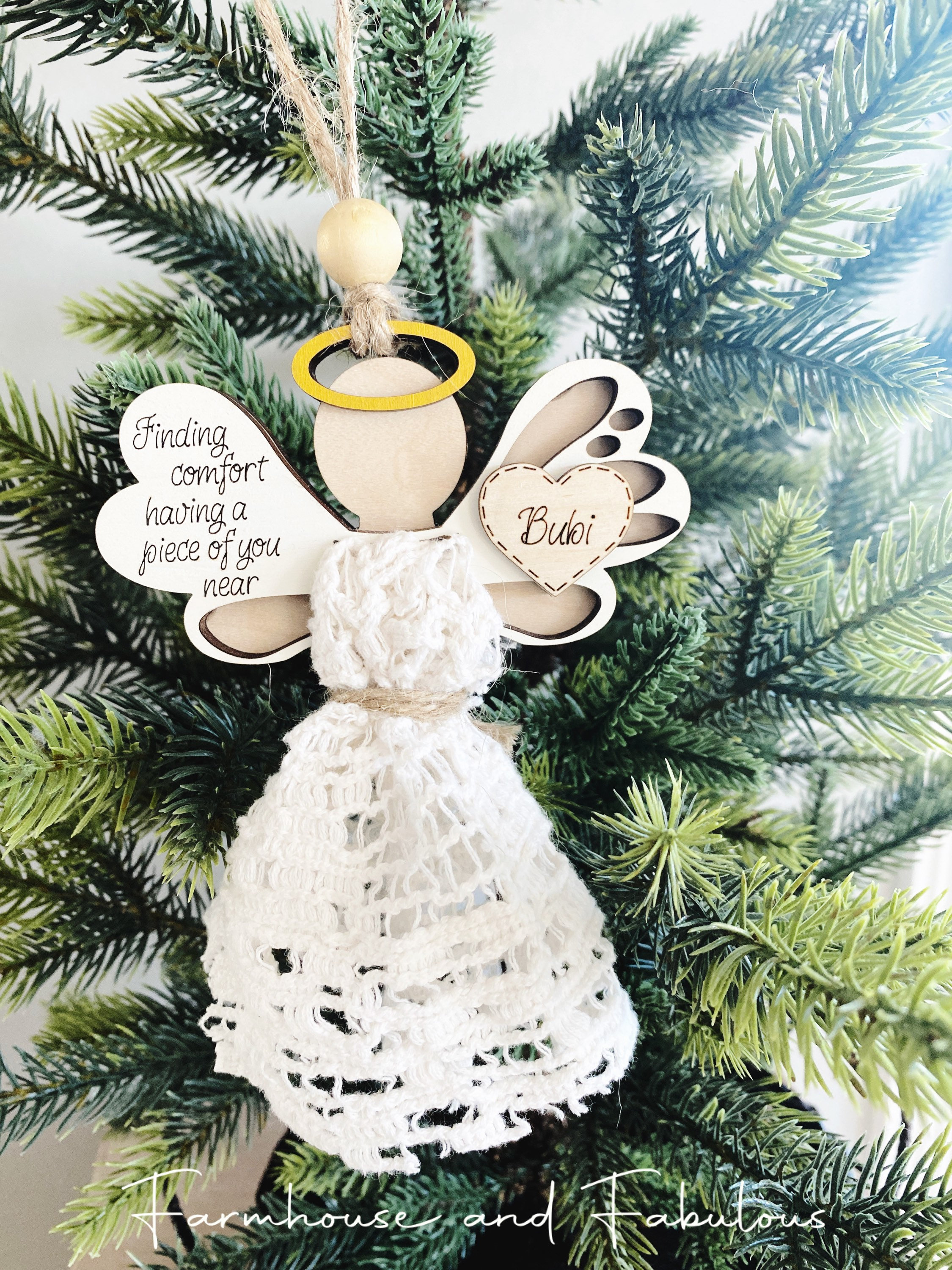 Angel Memorial Ornament SVG Remembrance Ornament Memorial - Etsy