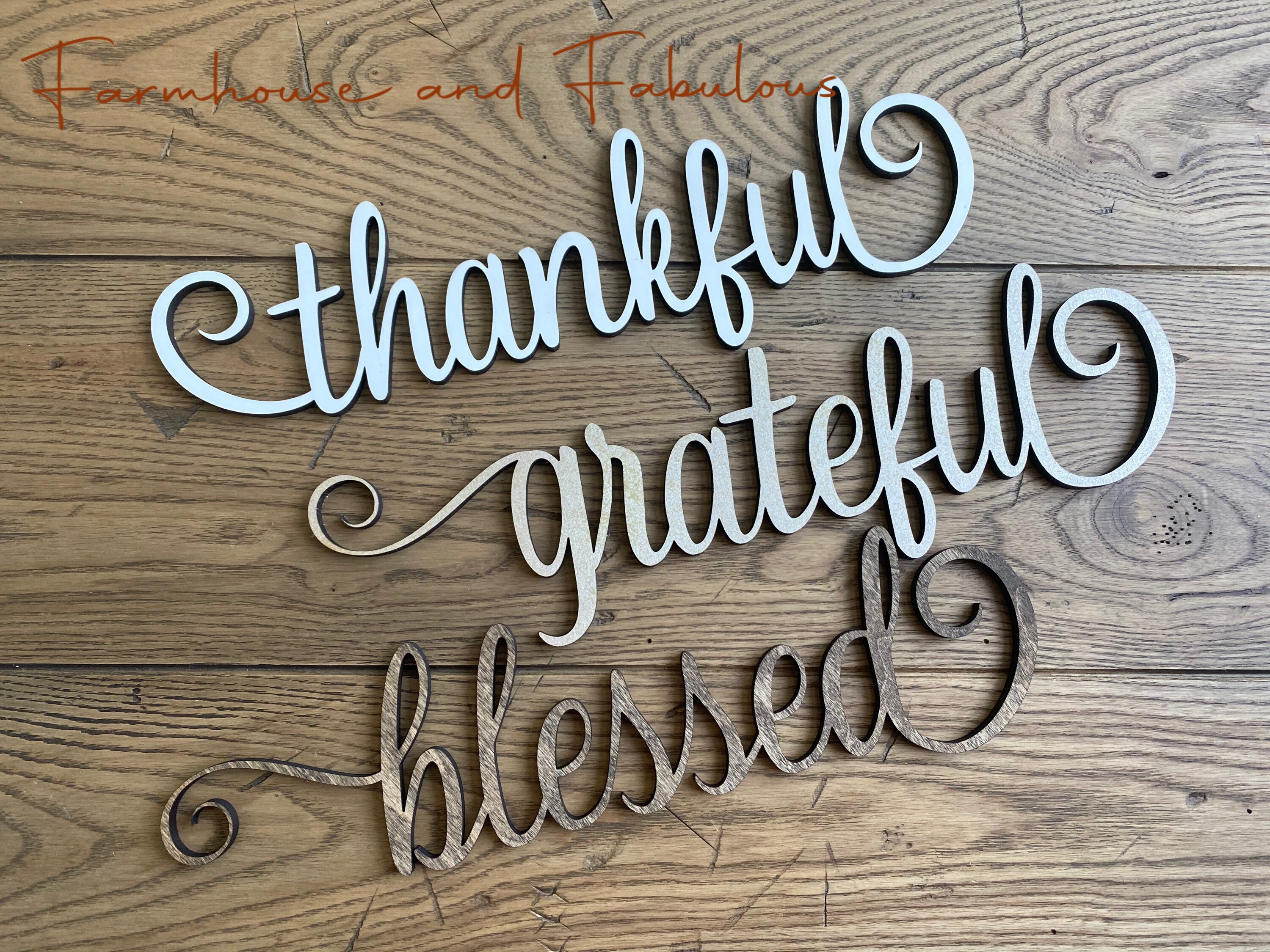Thanksgiving Plate Words SVG File Laser Cut File Glowforge - Etsy