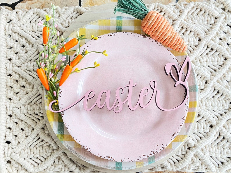 Easter Plate Words Laser Cut File Digital Download File SVG - Etsy