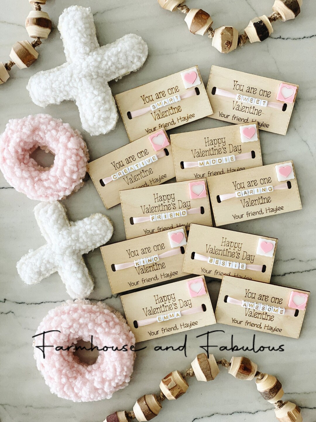 Friendship Bracelet Valentines SVG, Glowforge Laser File, Kids ...