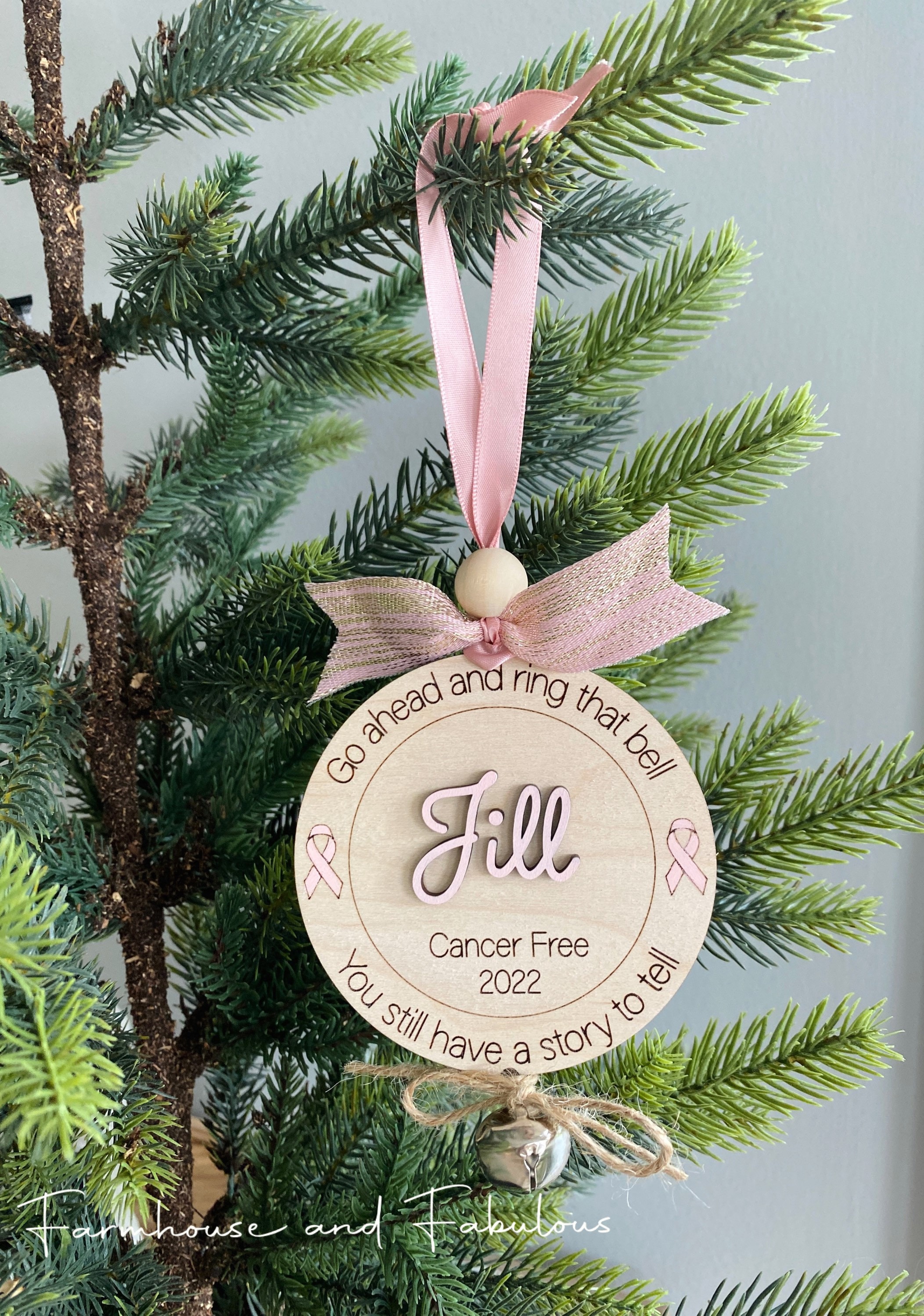 Cancer Survivor Ornament SVG Cancer Bell Ornament SVG Cancer - Etsy