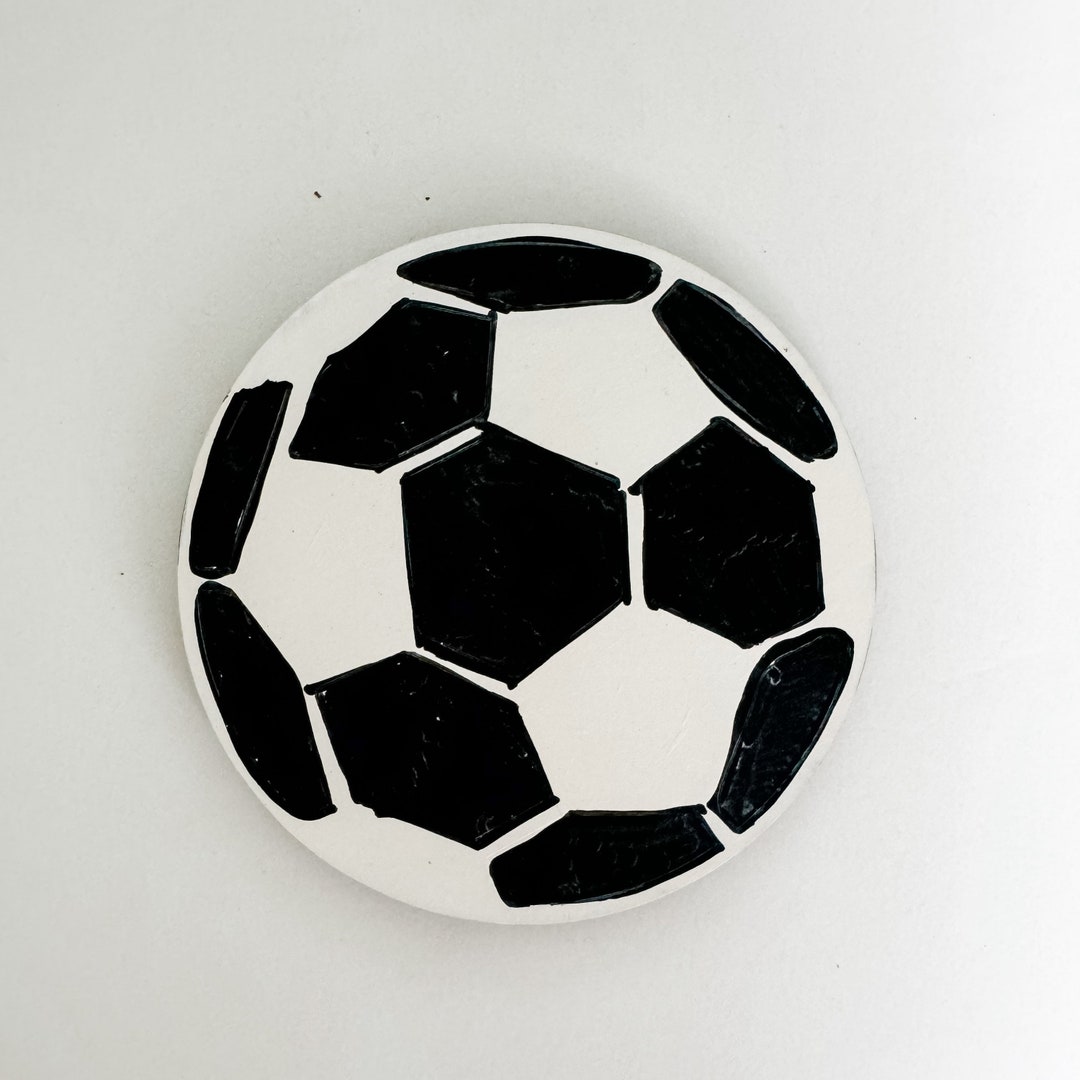 Hand-painted Soccer Ball Interchangeable Piece - Etsy
