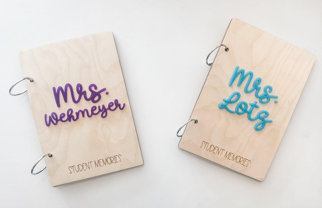 Personalized Teacher Memory Book – Custom Student Keepsake Gift - Etsy