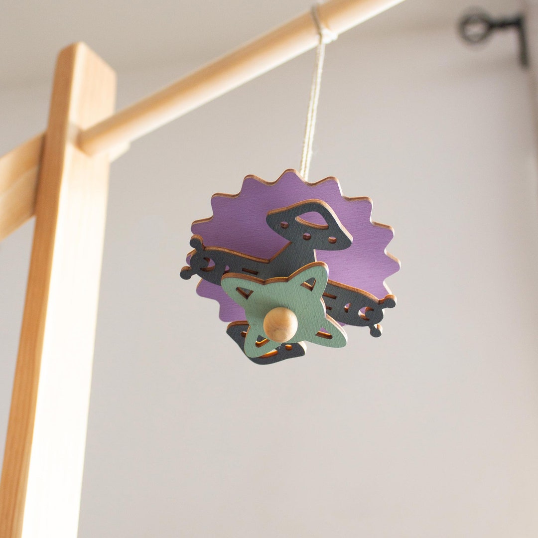 Aliens Mini Mobile - Play Gym/car Seat Mobiles - Handmade, Wood ...