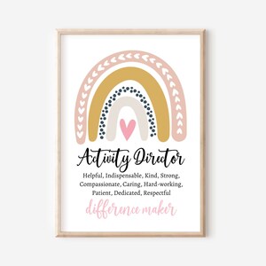 Activity Director Gift, Activity Director Print, Director Wall Art ...