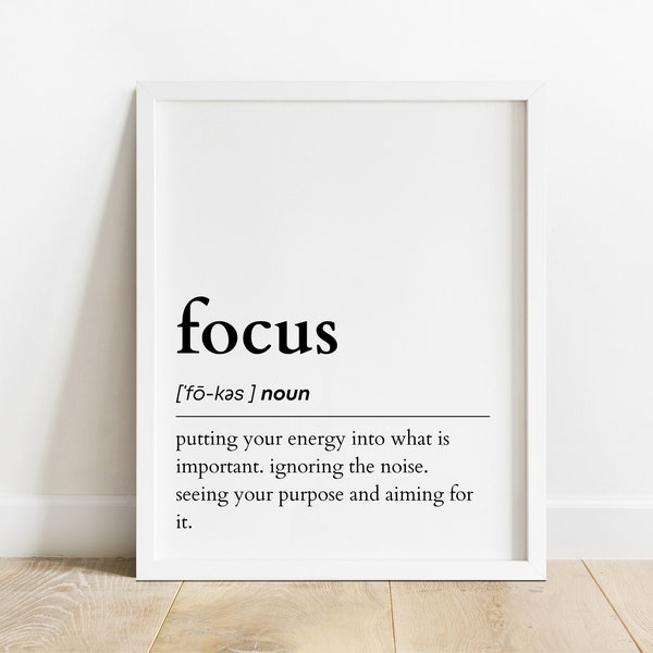 Definition Print - Etsy