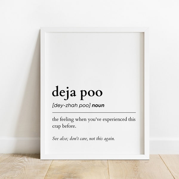 Deja Poo Definition - Etsy