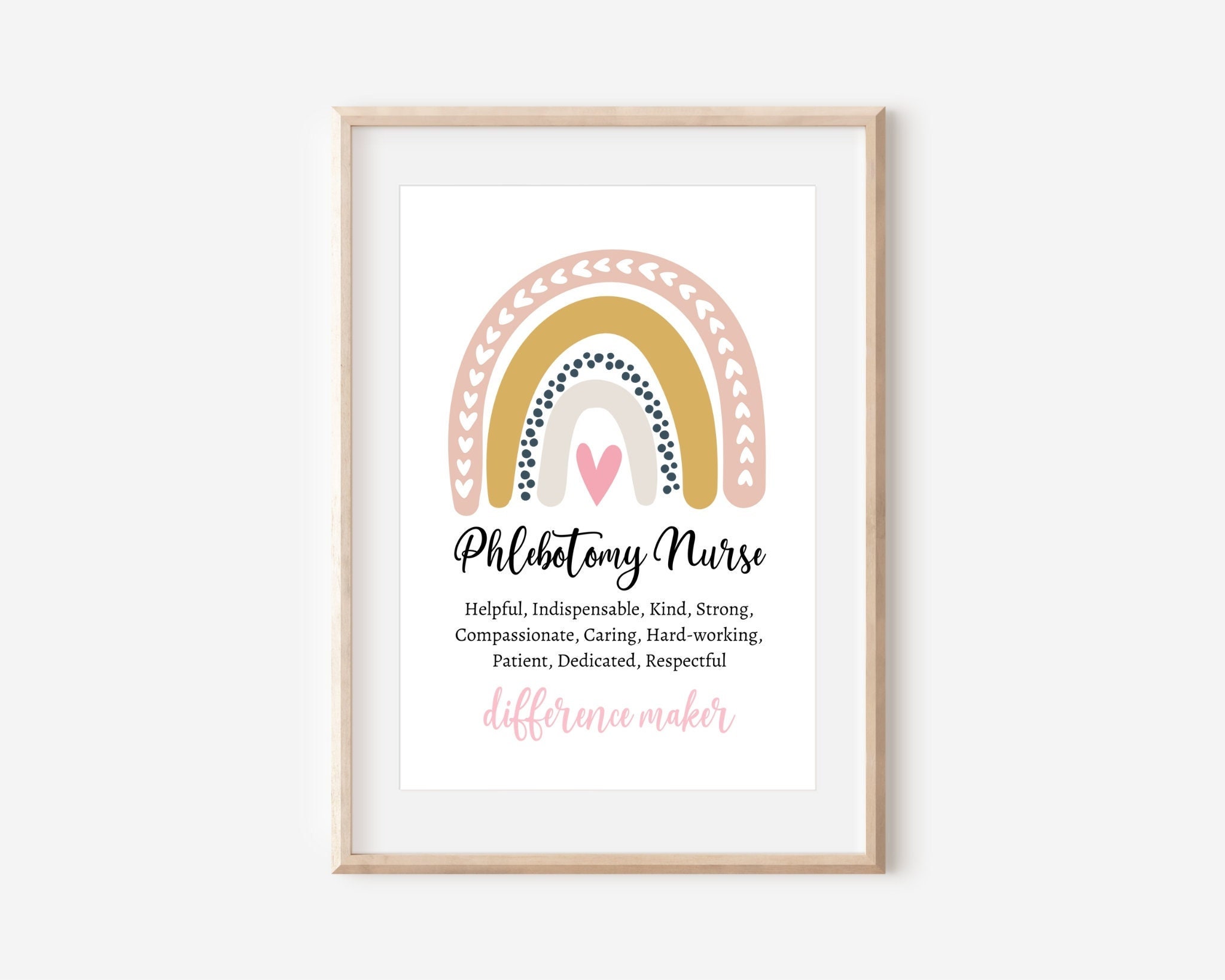 Phlebotomy Nurse Gift, Phlebotomy Nurse Print, Rainbow, Phlebotomist ...