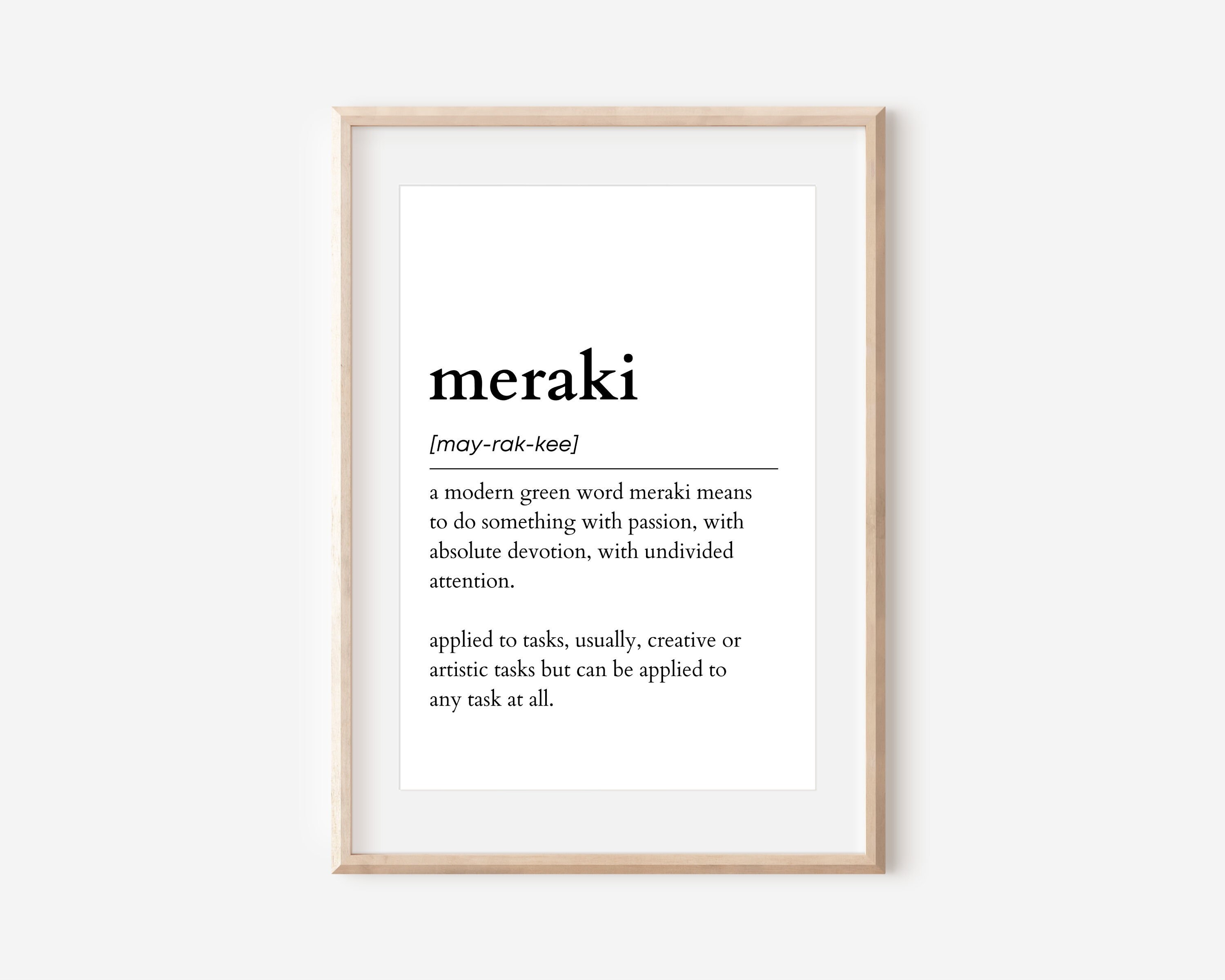 Meraki Definition Print, Greece Wall Art, Digital Download Print ...