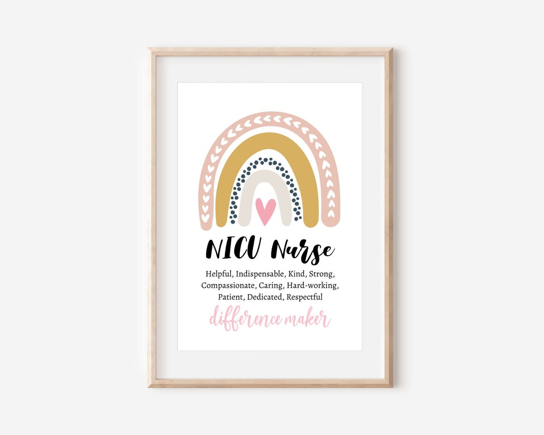 NICU Nurse Gift, NICU Print, NICU Wall Art, Neonatal Intensive Care ...