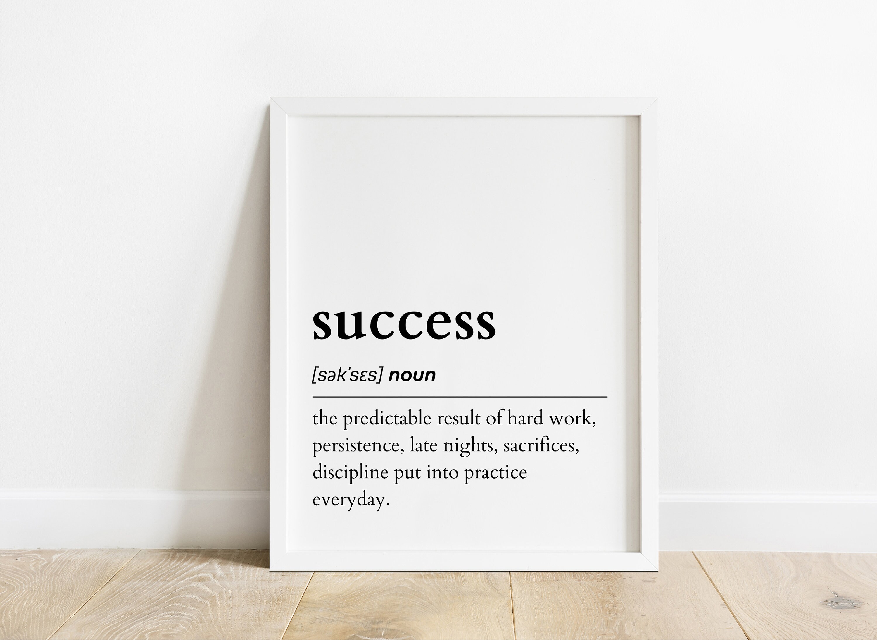 Success Definition Print Printable Wall Art Digital Download - Etsy