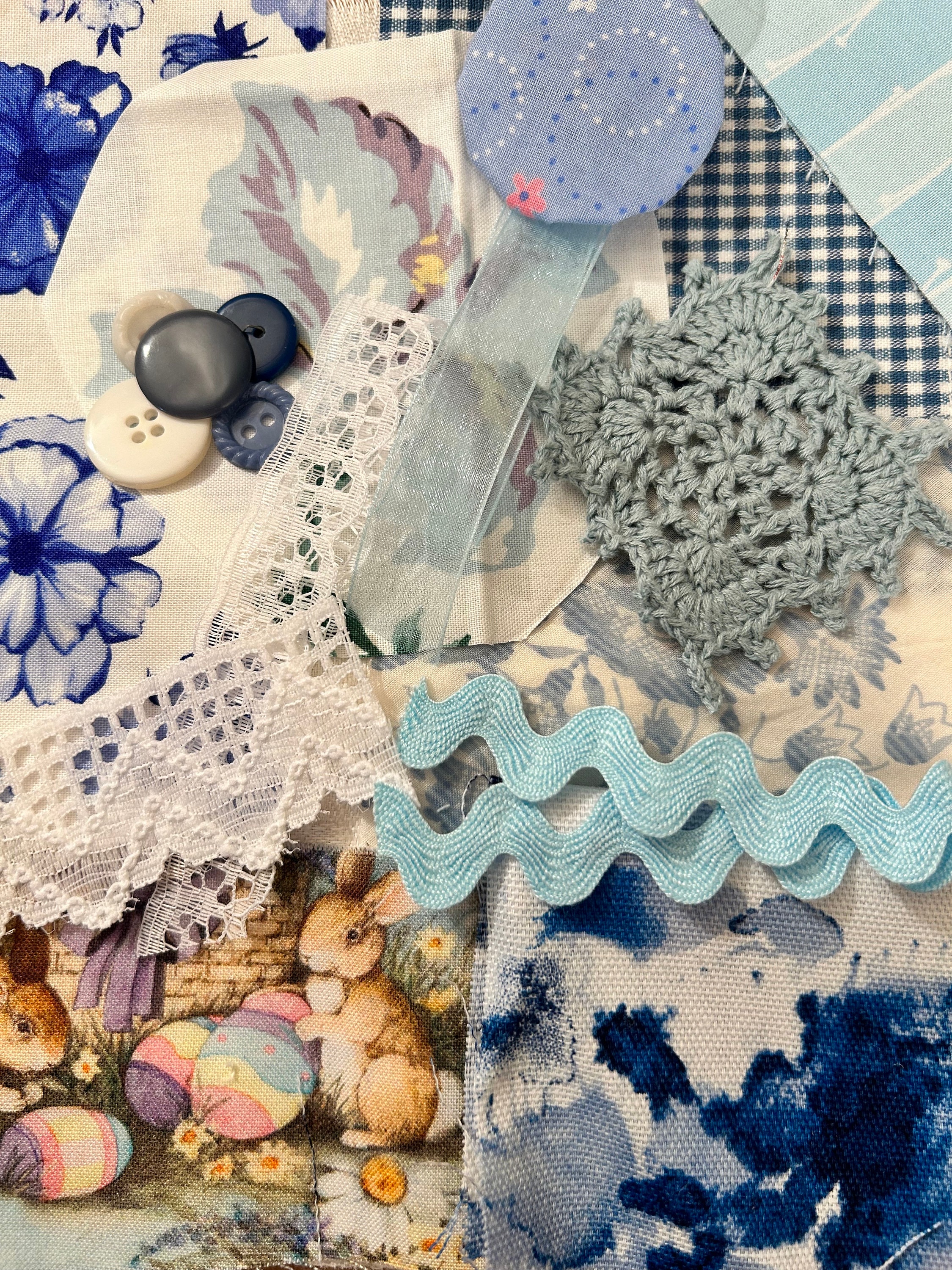 Mini Blue Spring Slow Stitch Kit - Etsy