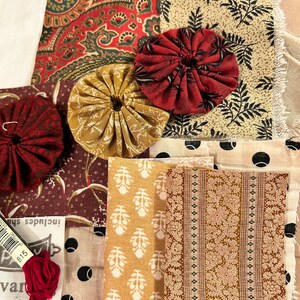 Lg Primitive Redwork Slow Stitch Kit - Etsy