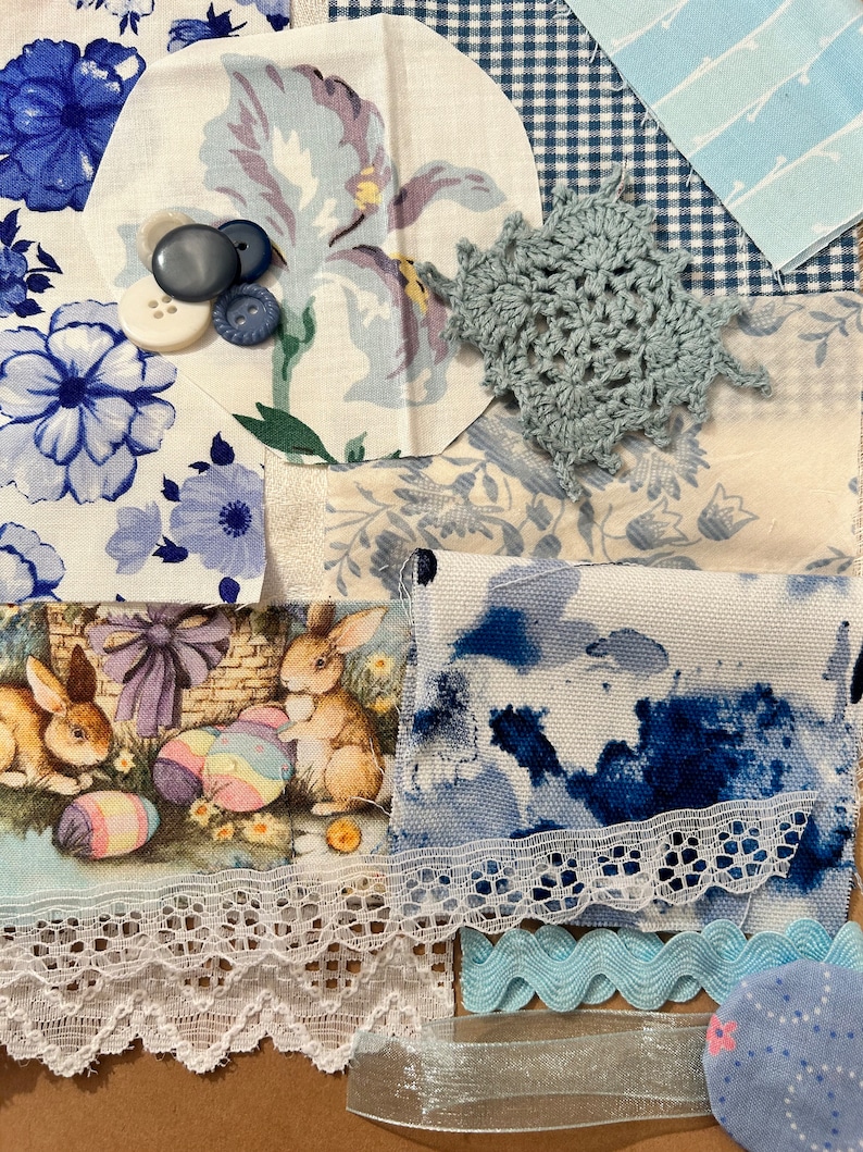 Mini Blue Spring Slow Stitch Kit - Etsy