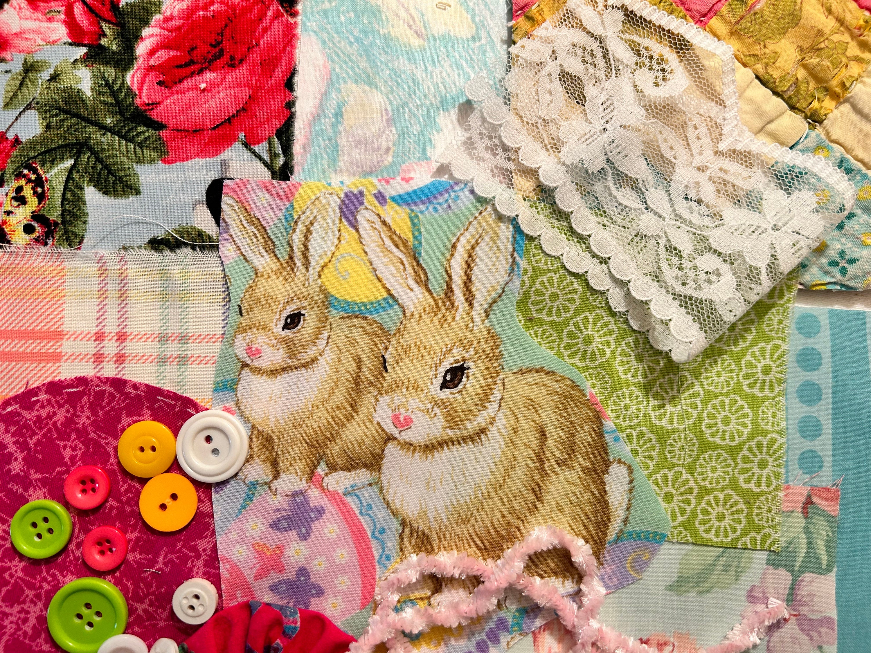 Small Springy Bunny Slow Stitch Kit - Etsy