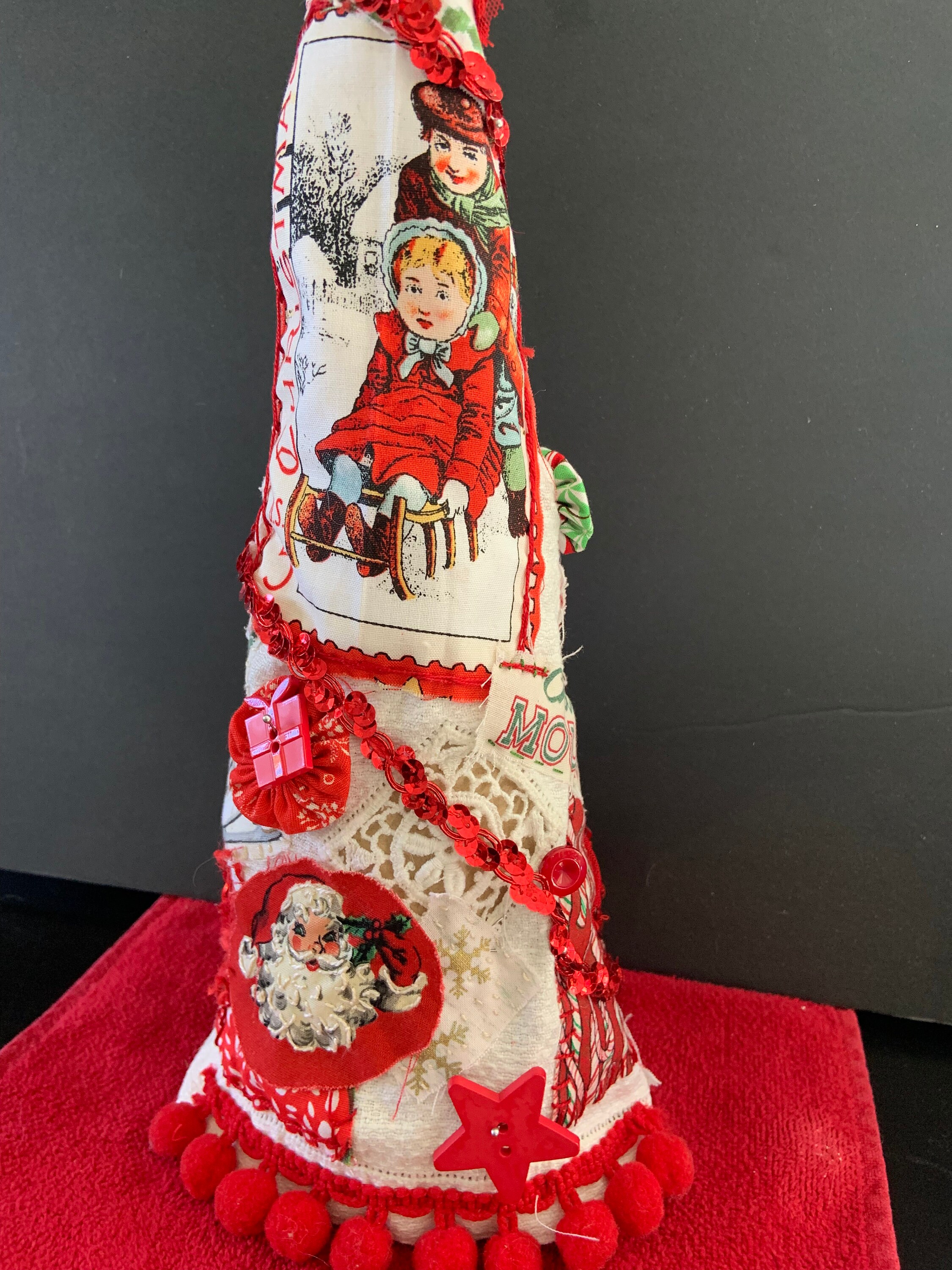 Red Slow Stitch Tree Kit 12 Inch - Etsy