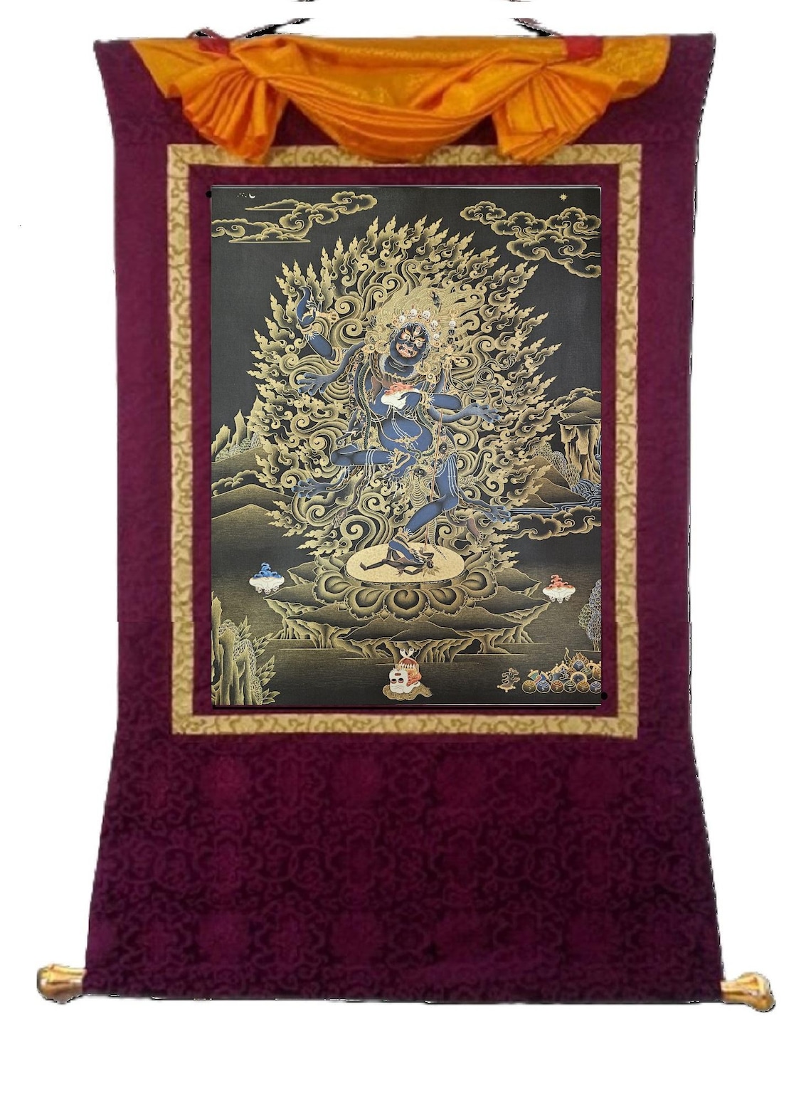 239. Troma Nagmo Thangka: Black Wrathful Mother Art - Etsy