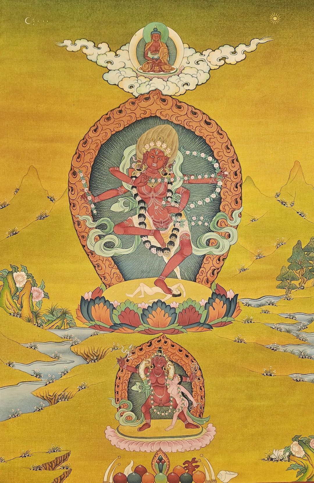 389. Kurukulla Thangka: Goddess of Enchantments, Karma Gadri Style - Etsy