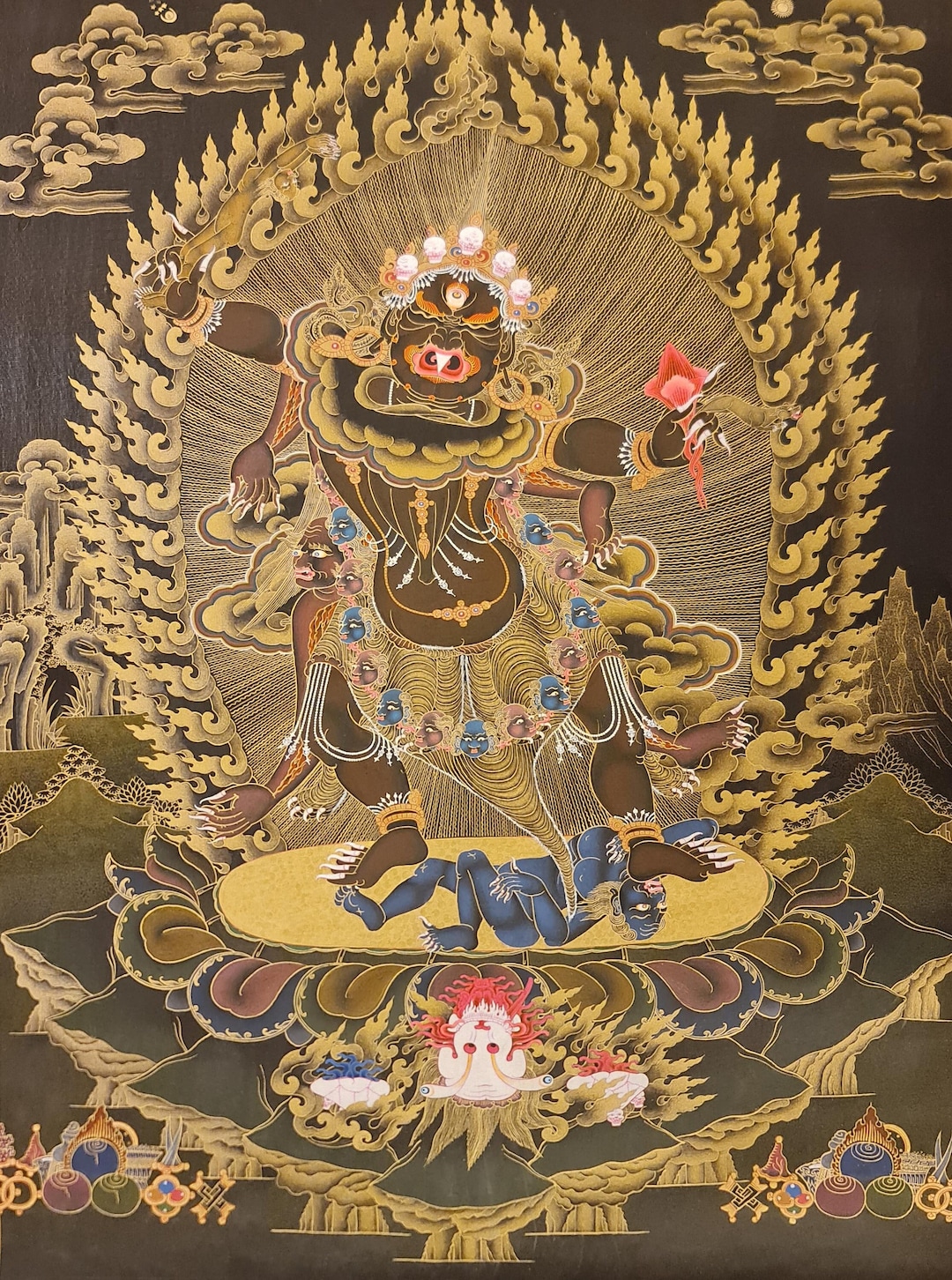 48. Ekajati Tibetan Thangka Painting: Dark Goddess Art - Etsy