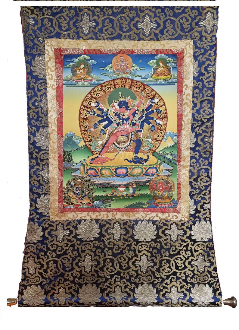 363. Chakrasamvara Thangka Painting: 12-arm Tibetan Buddhist Art - Etsy