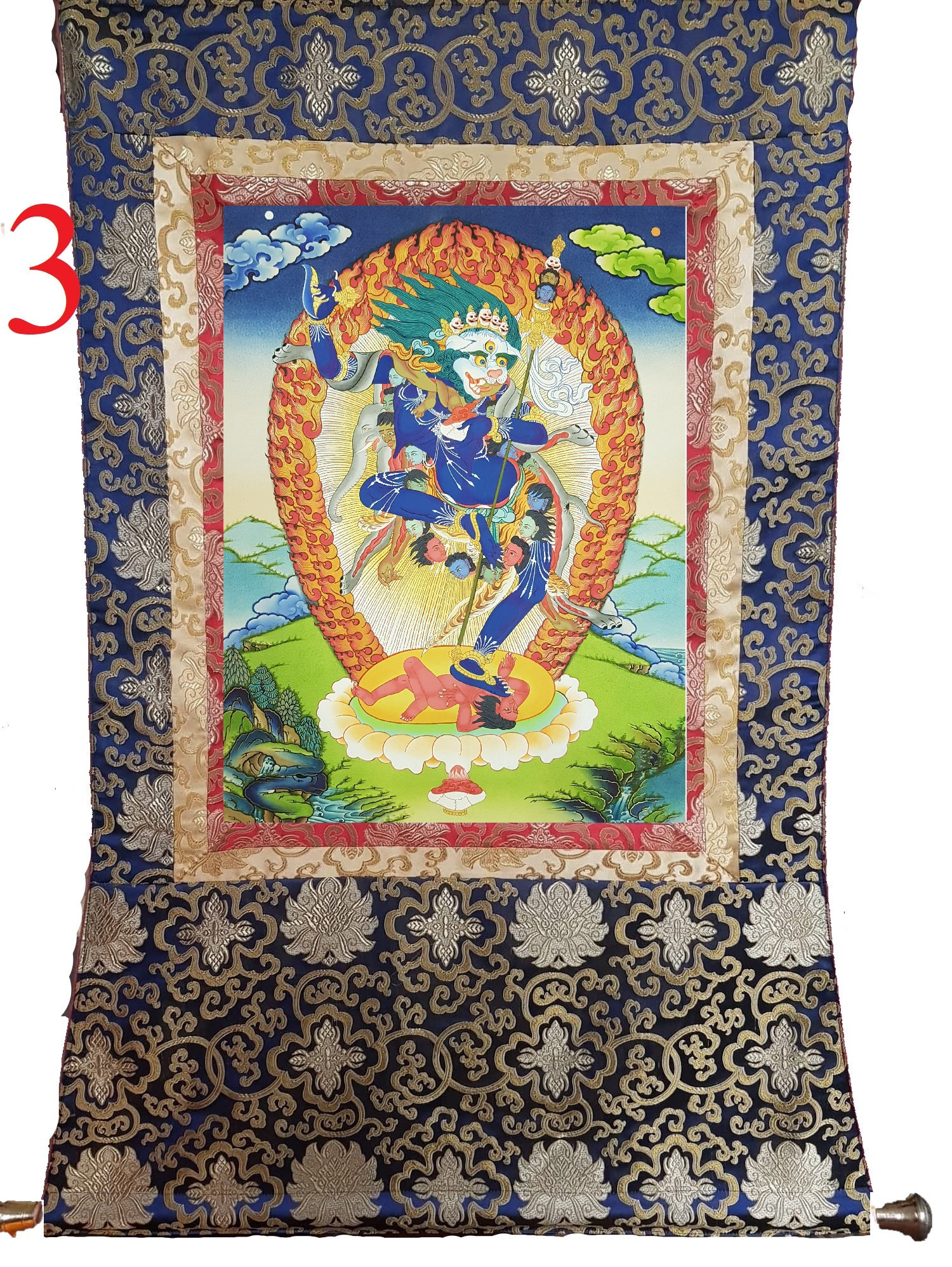 121. Simhamukha Senge Dongma lion-faced Dakini Thanka thangka. Free ...