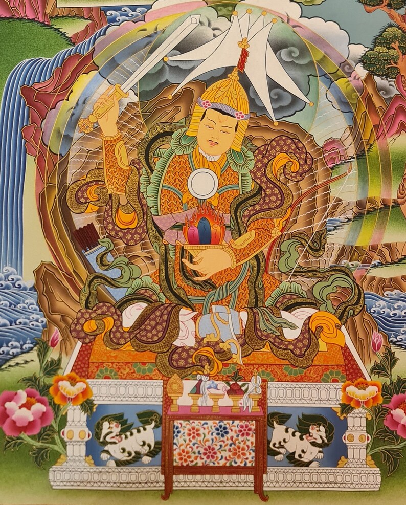 279. Yungdrung Bon Tradition Shenlha Okar Shiwa Okar (thanka) Thangka ...