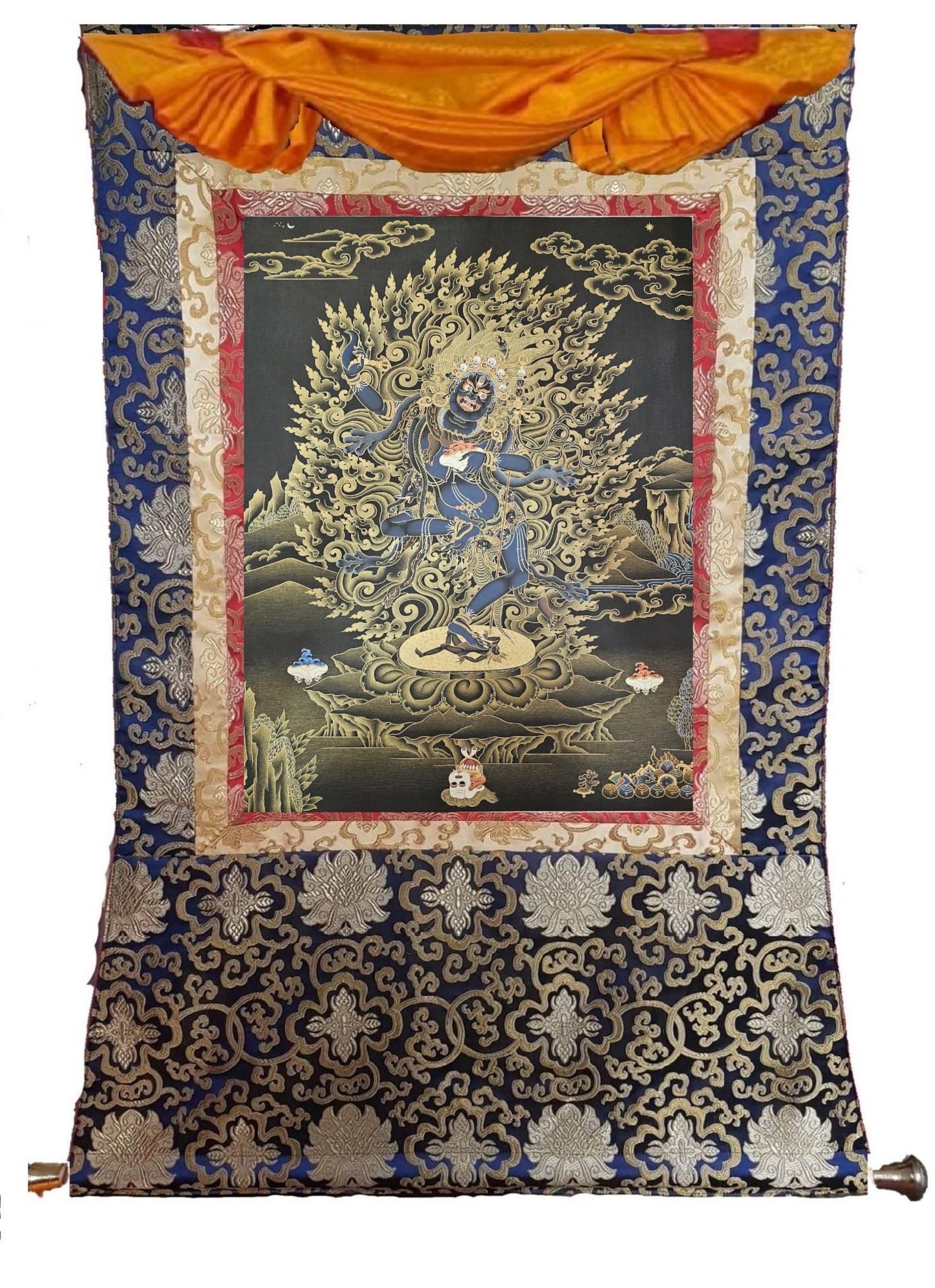 239. Troma Nagmo Thangka: Black Wrathful Mother Art - Etsy