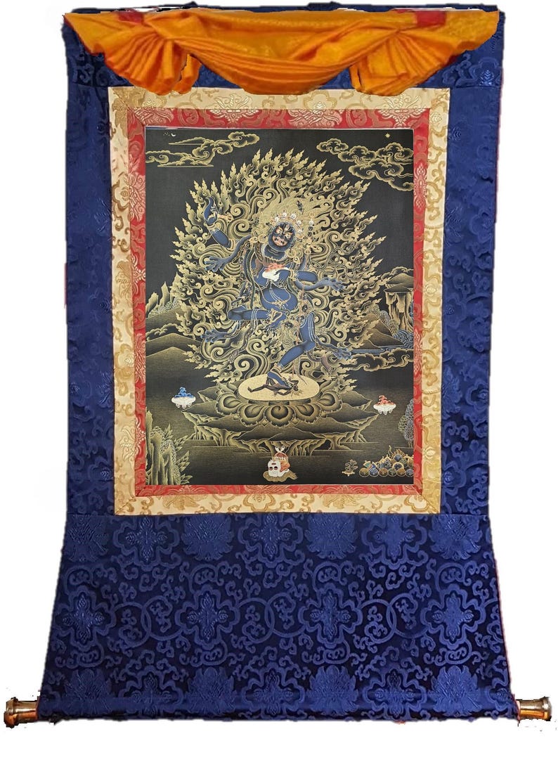 239. Troma Nagmo Thangka: Black Wrathful Mother Art - Etsy