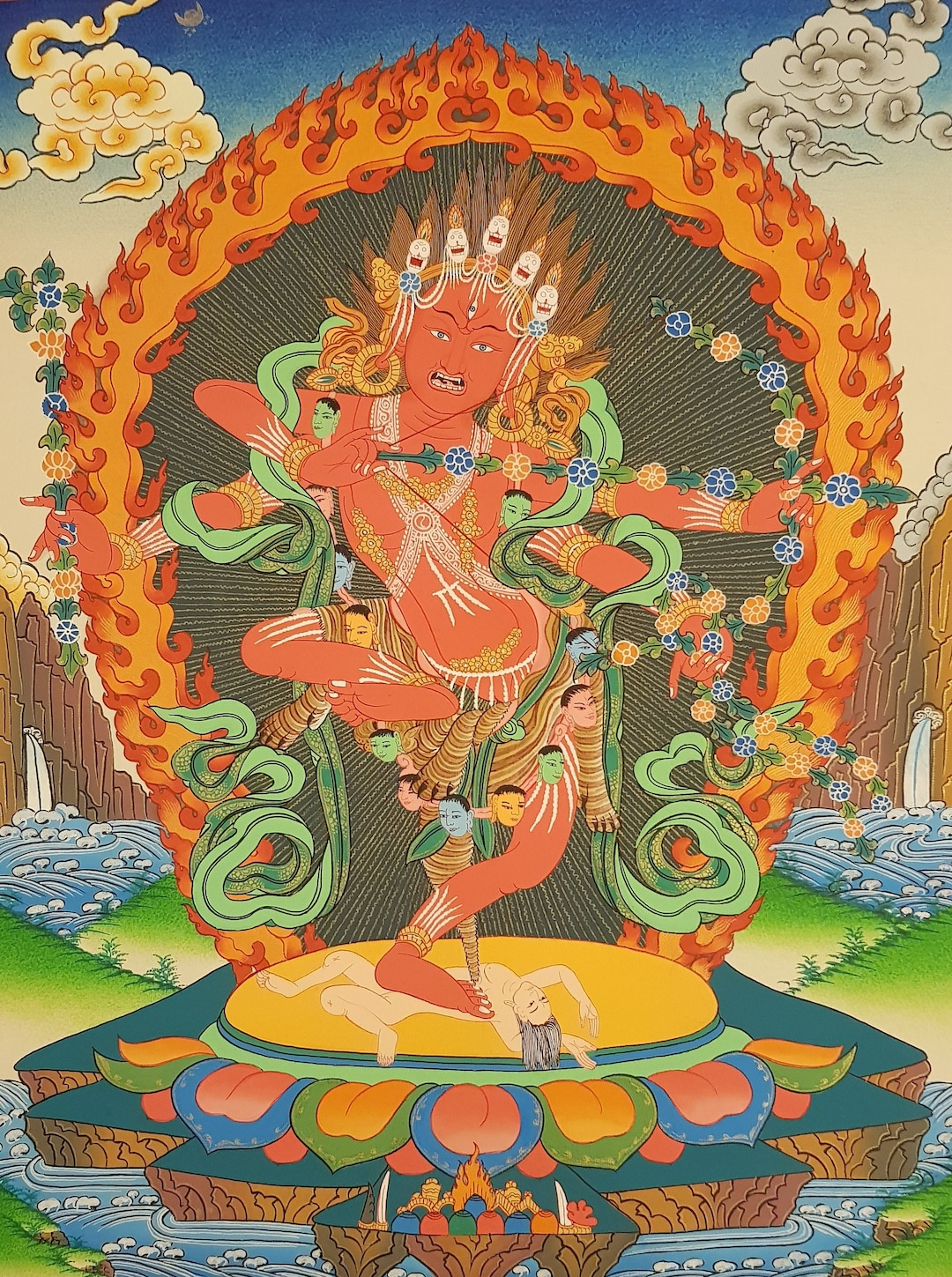 74. Kurukulla Thangka (thanka). Free Brocade / Free Shipping. - Etsy