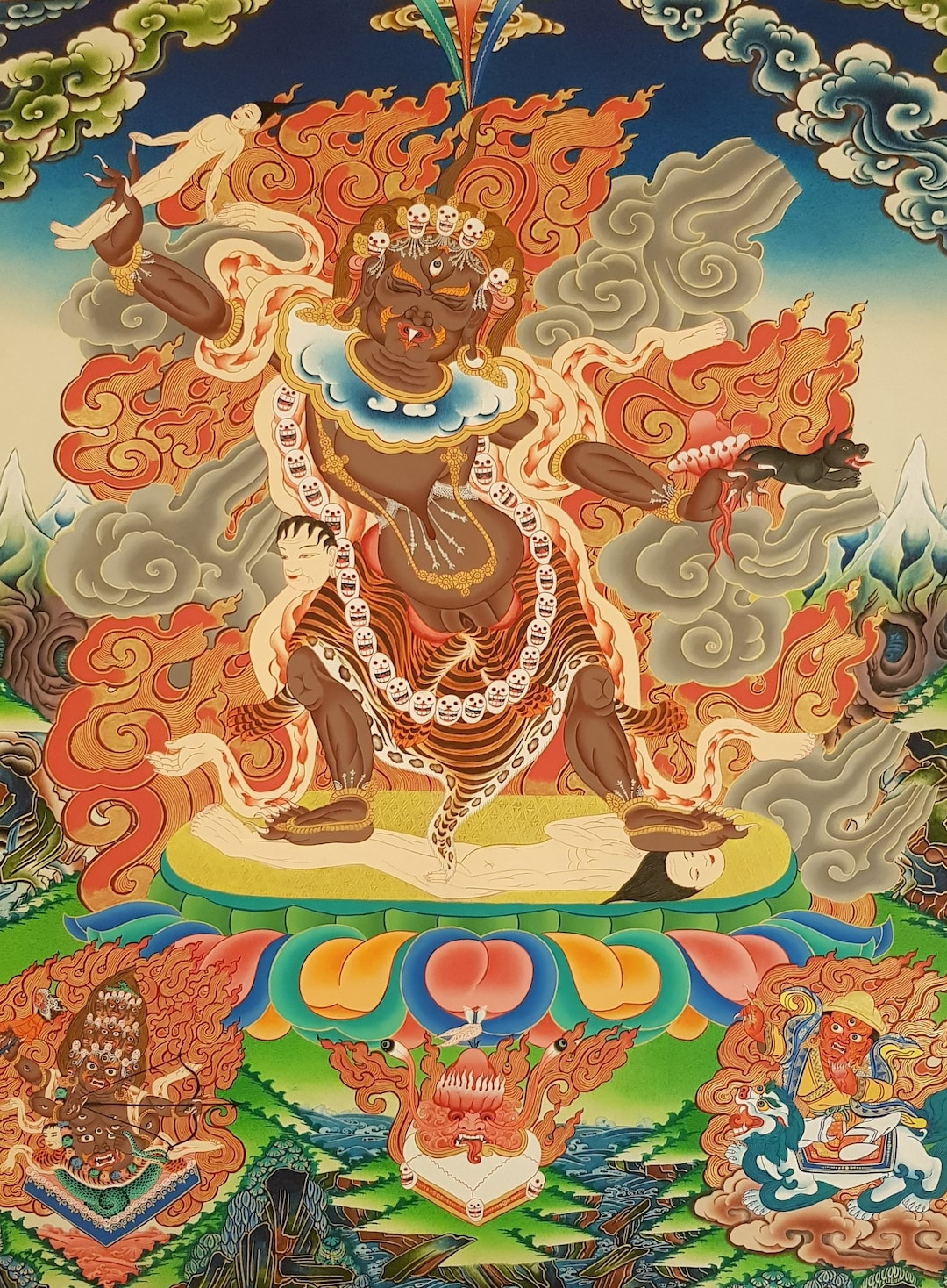 47. Ekajati Tibetan Thangka Painting: Dark Goddess Art - Etsy