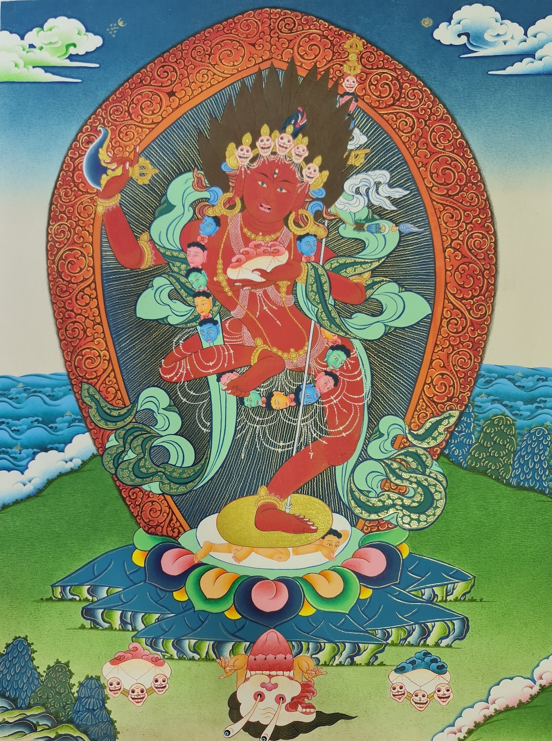 78. Samding Dorje Phagmo Thangka: Tibetan Buddhist Art - Etsy