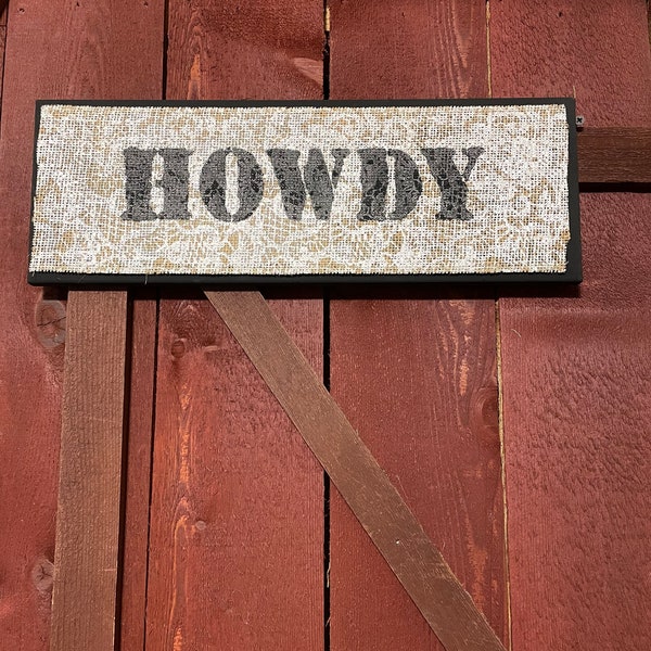 Howdy Sign - Etsy