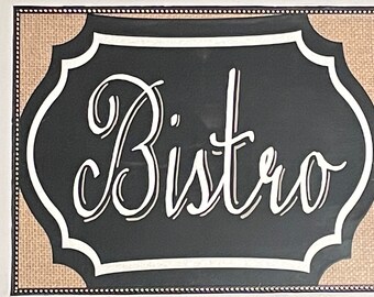 Bistro Chalkboard Sign Vintage French Kitchen Decor - Etsy