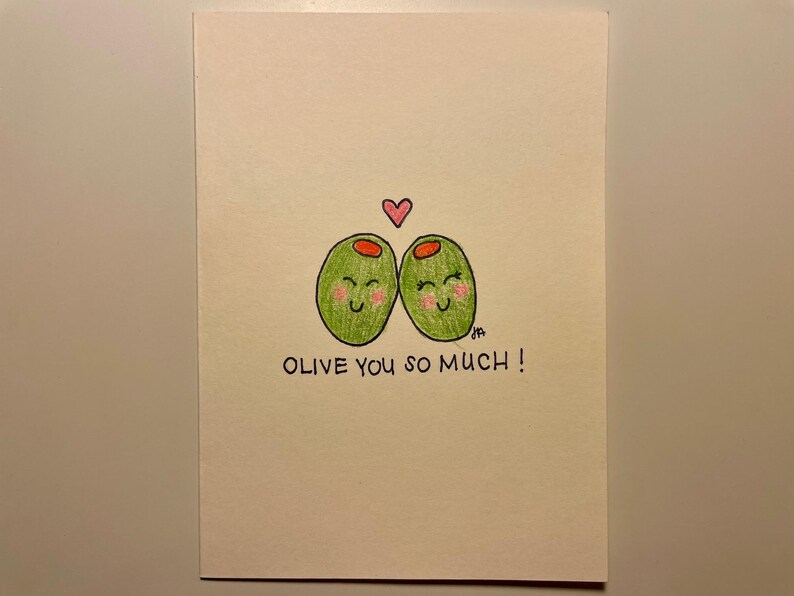 Olive You | Card - Etsy