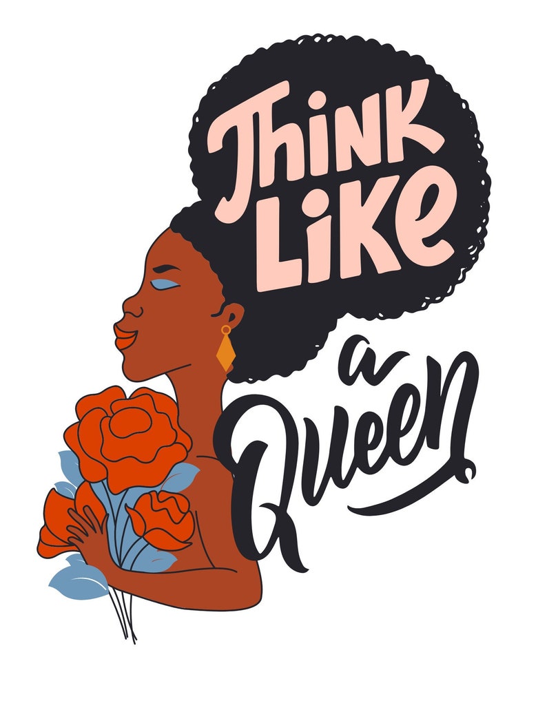 Digital Print - Think Like a Queen - Etsy